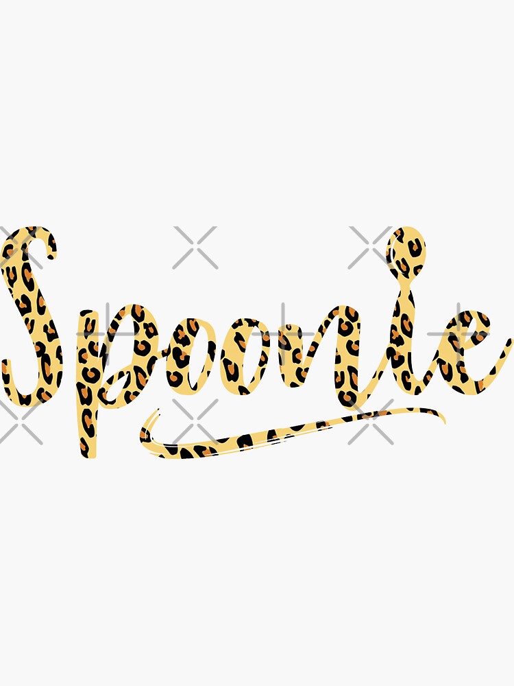 "Spoonie: Animal print" Sticker for Sale by spoonie-species | Redbubble