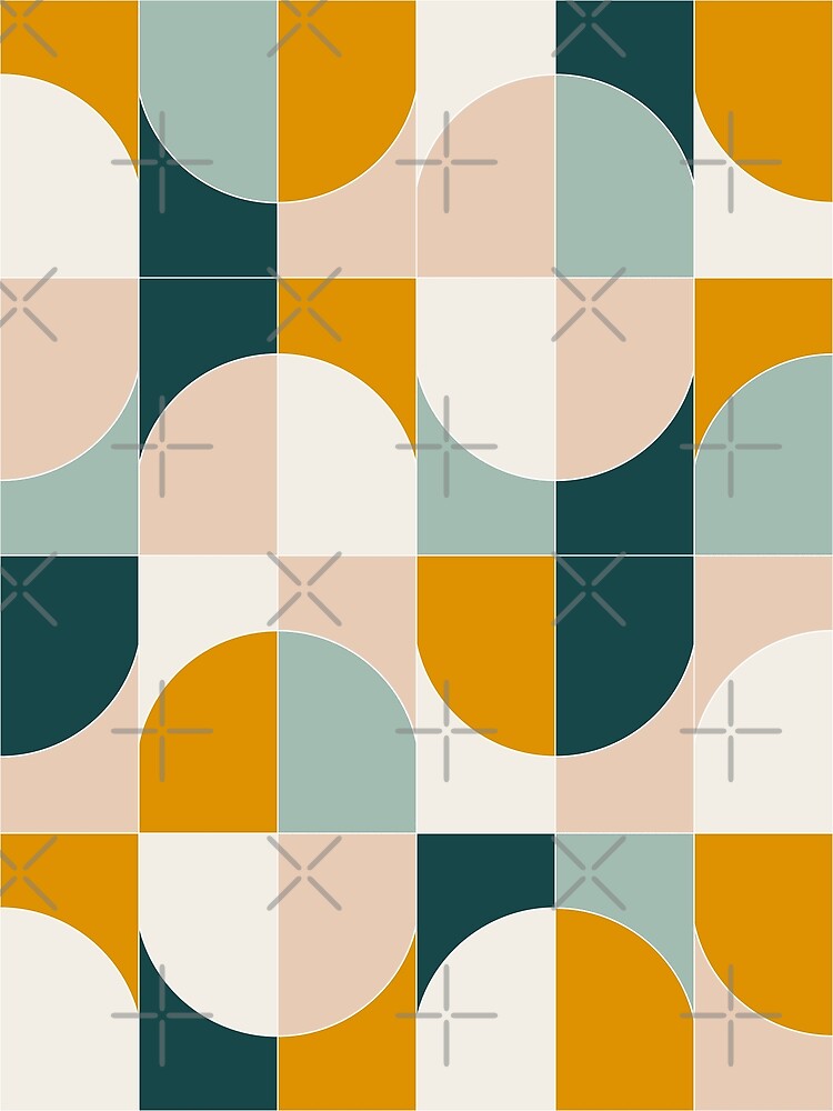 "Bold Geo Tiles 01" Poster by designdn | Redbubble