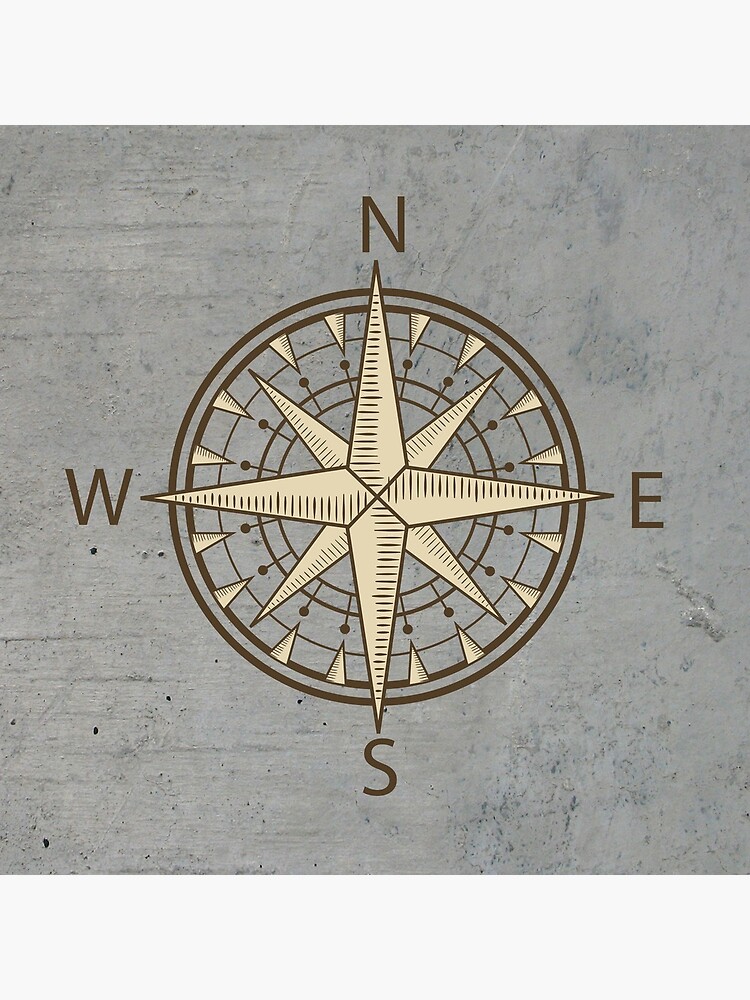 "Gray Compass" Clock for Sale by eybdesign | Redbubble