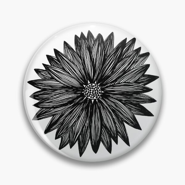 "Daisy Delicate Black Pen and Ink Wildflower floral design " Pin for ...