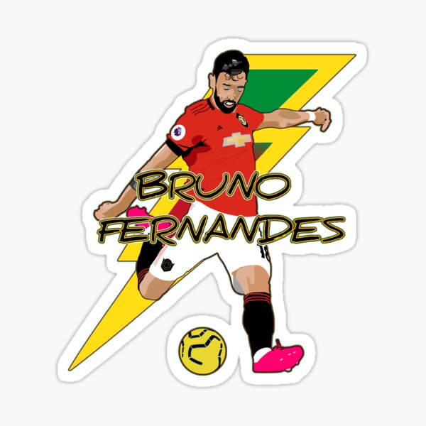 "Bruno Fernandes" Sticker for Sale by NerdTimeLucky | Redbubble