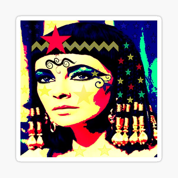 "Cleopatra Queen of the Nile" Sticker for Sale by jantulov | Redbubble