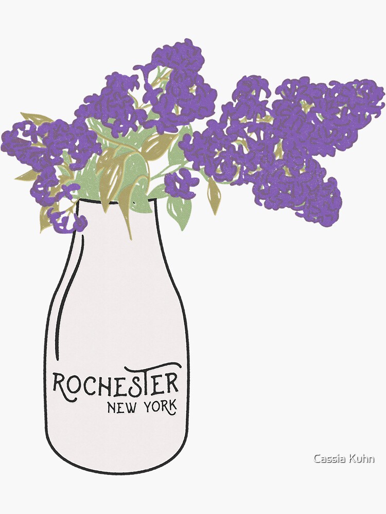 "Rochester Lilacs" Sticker for Sale by cassiakuhn | Redbubble