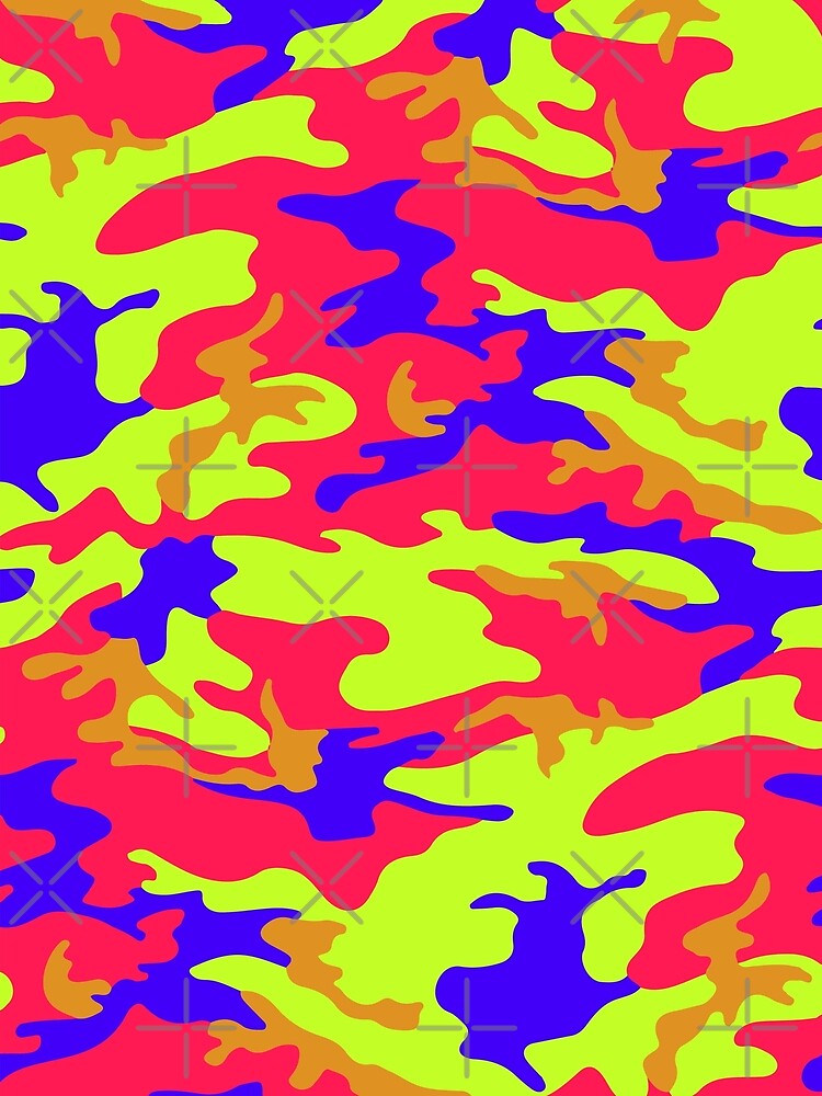 "Neon Camo -" Graphic T-Shirt for Sale by anomalyshirts | Redbubble
