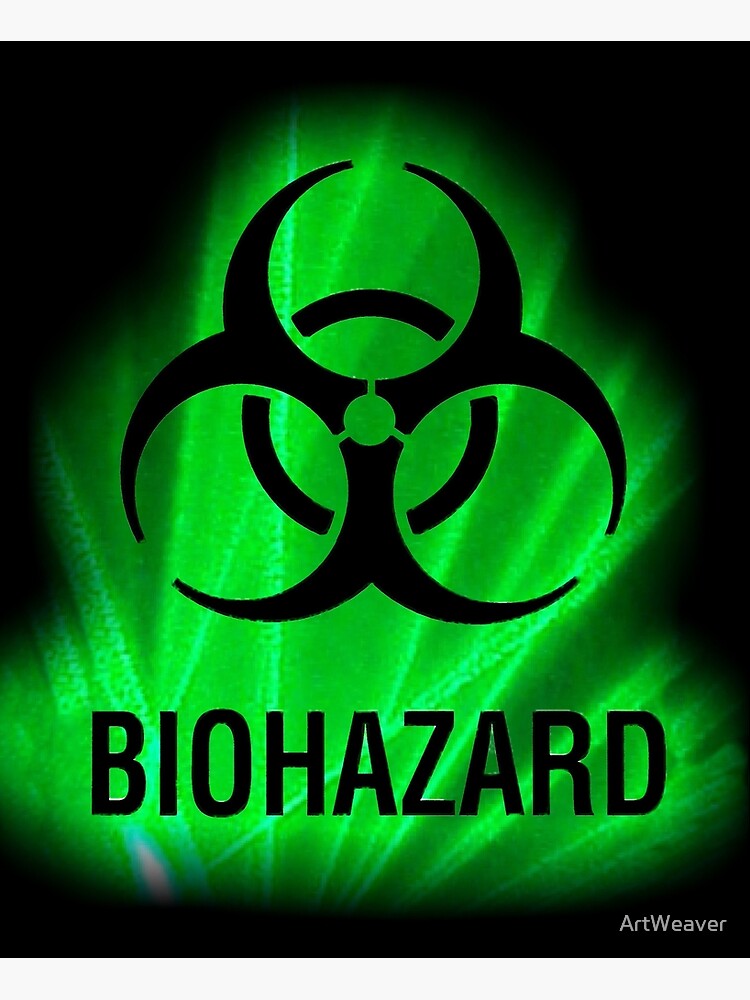 "BIOHAZARD" Poster for Sale by ArtWeaver | Redbubble
