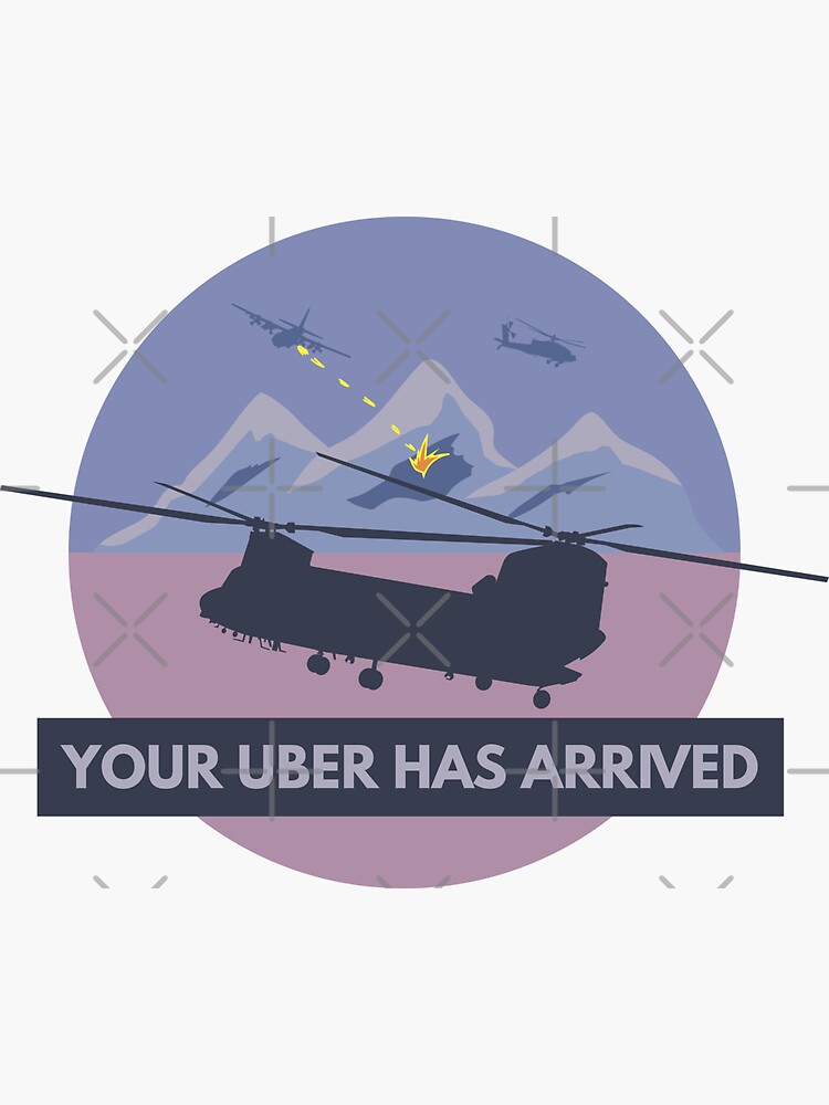 "Military CH-47 Chinook Helicopter Evac" Sticker for Sale by NorseTech ...