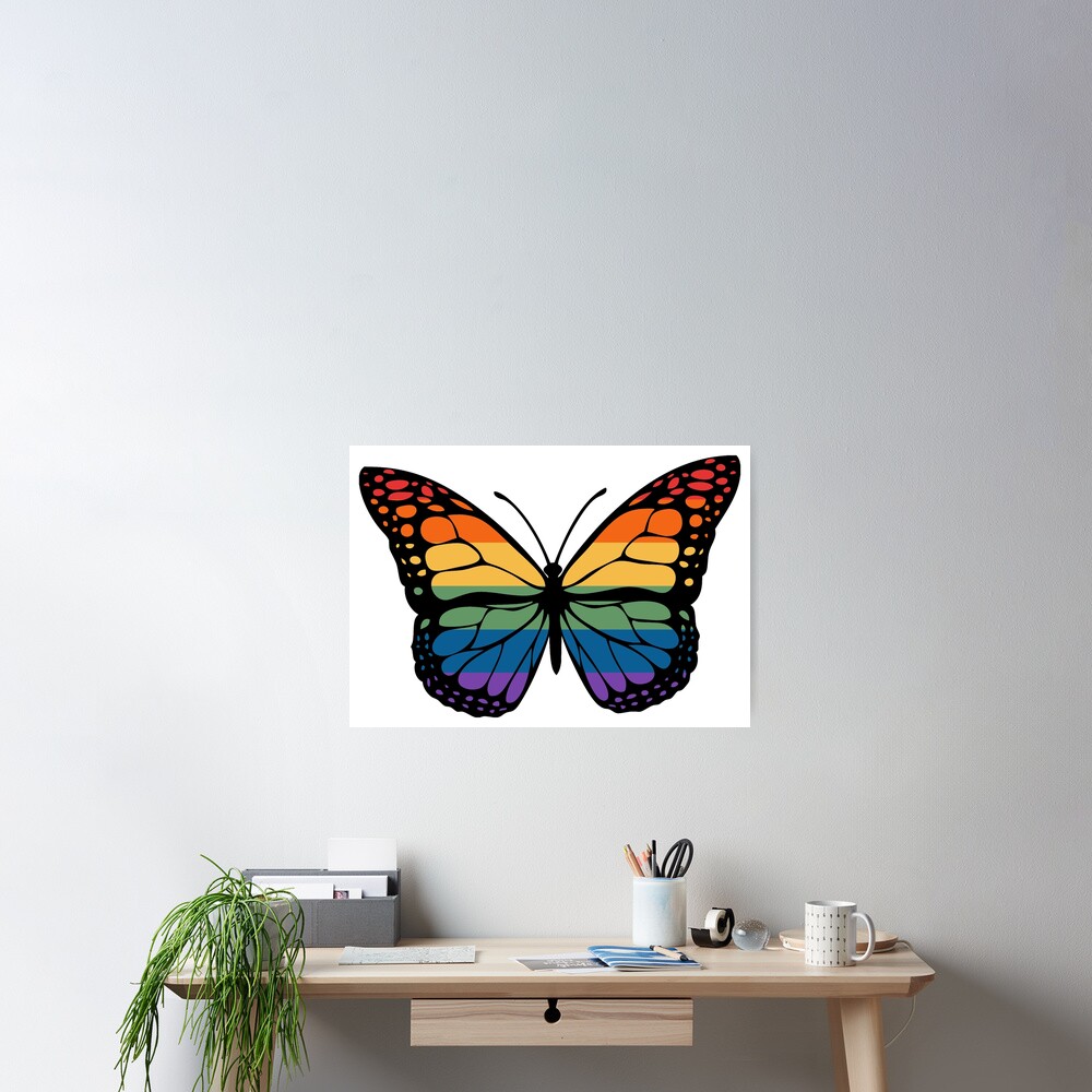 "Pride Butterfly" Poster for Sale by fearcity | Redbubble
