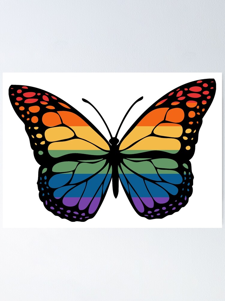 "Pride Butterfly" Poster for Sale by fearcity | Redbubble