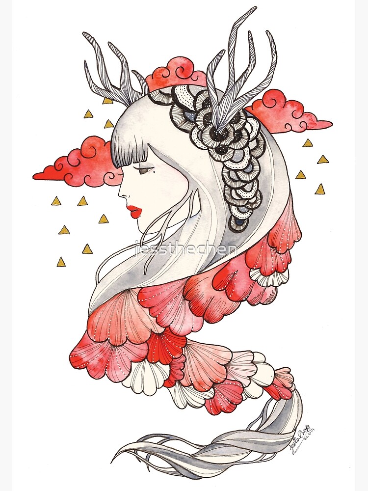 "Dragon Lady" Art Print for Sale by jessthechen | Redbubble