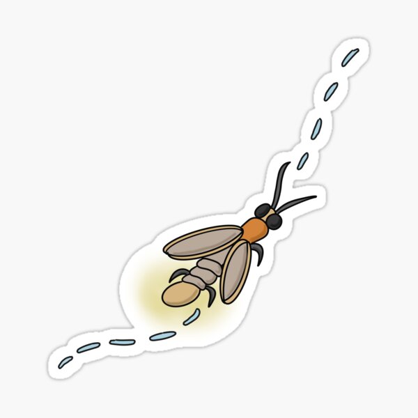 "Firefly" Sticker by emelieflower | Redbubble