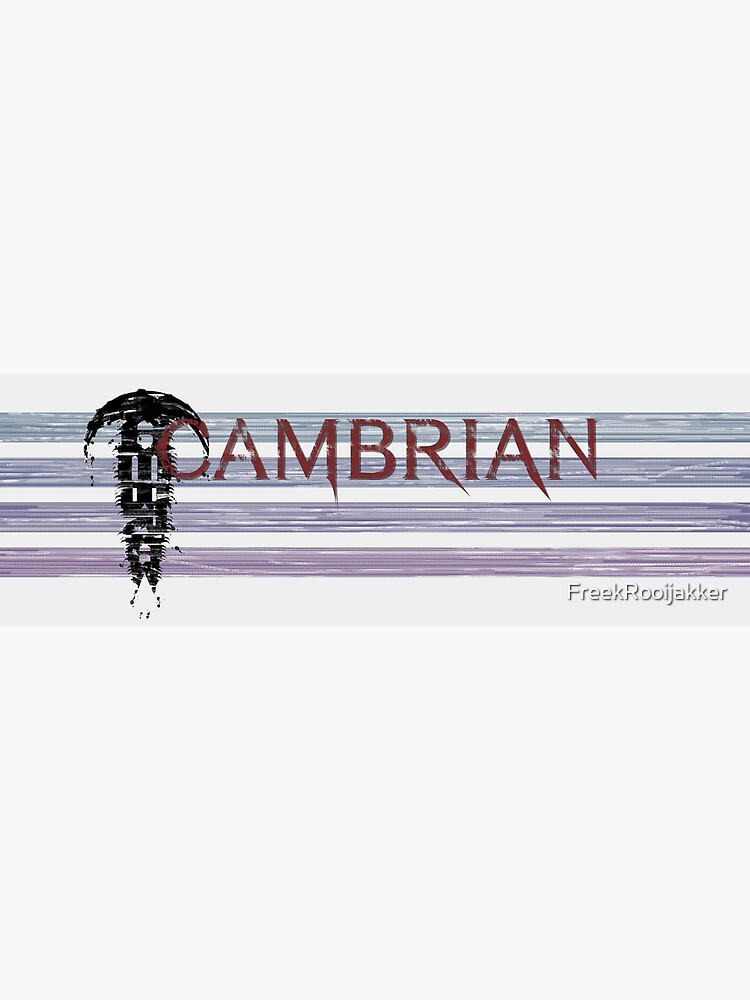 "Black Striped Cambrian Logo" Poster by FreekRooijakker | Redbubble