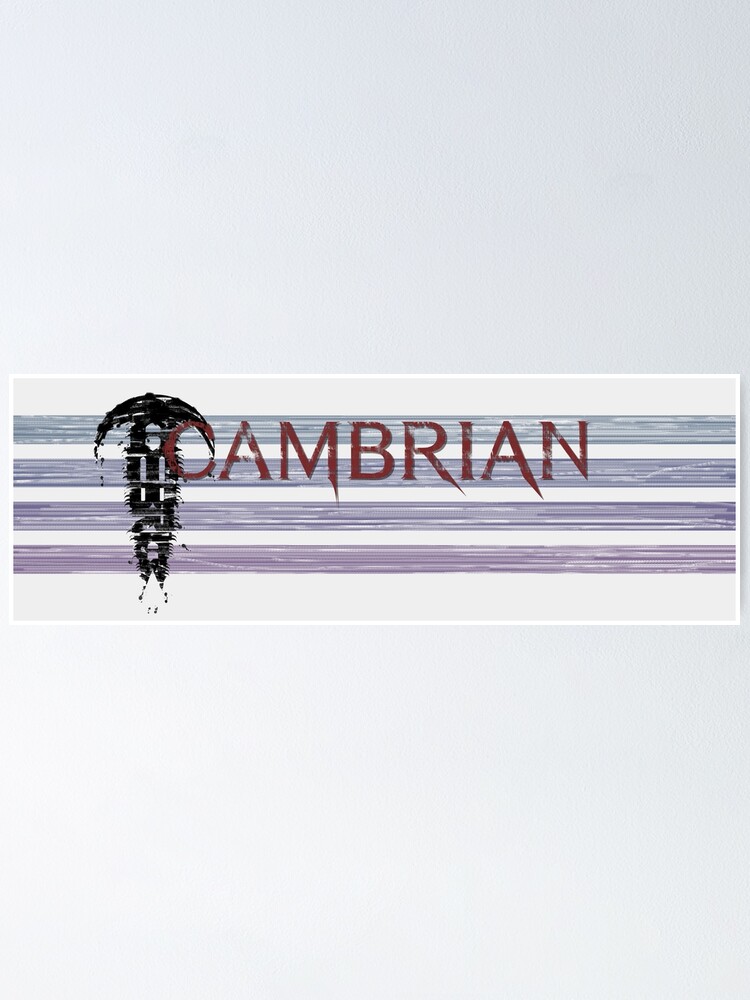 "Black Striped Cambrian Logo" Poster by FreekRooijakker | Redbubble
