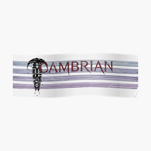 "Black Striped Cambrian Logo" Poster by FreekRooijakker | Redbubble