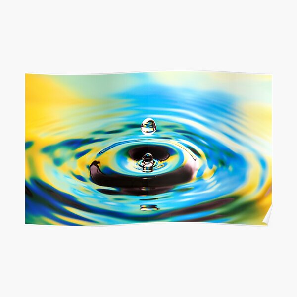 "Water Droplets" Poster for Sale by Lanean | Redbubble