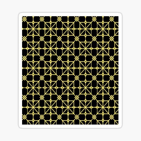 "Black and Yellow Background" Sticker for Sale by pro2ozoa | Redbubble