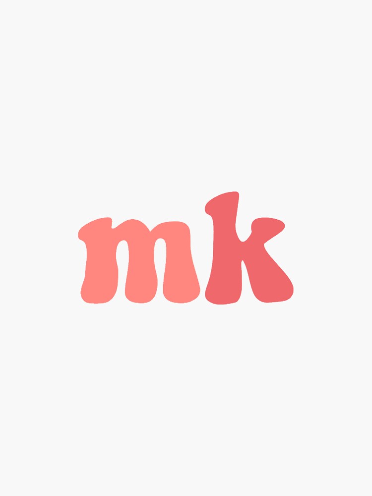 "mk" Sticker for Sale by TeaganOdders | Redbubble