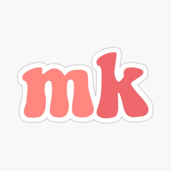"mk" Sticker for Sale by TeaganOdders | Redbubble