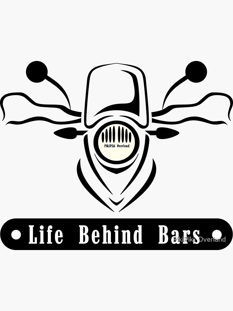 "Life behind Bars " Sticker for Sale by PikiPiki Overland | Redbubble