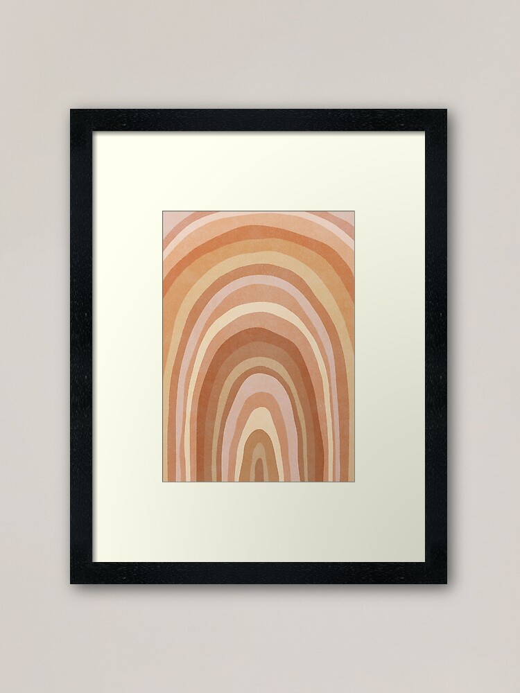 "Earth tone Rainbow" Framed Art Print for Sale by Miss-Belle | Redbubble