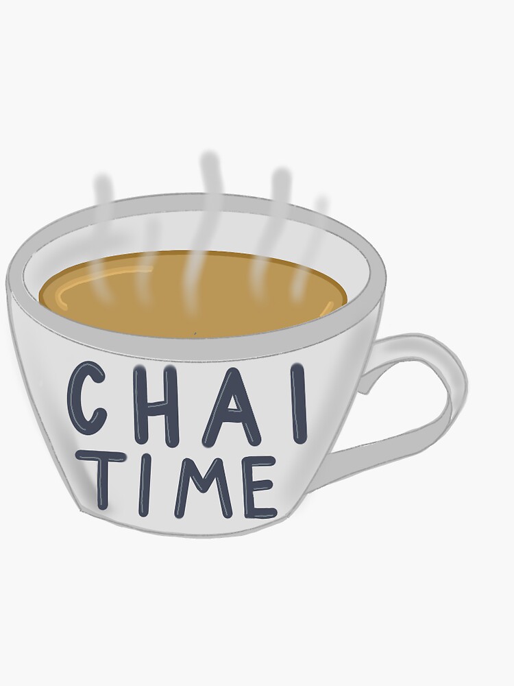 "Chai Time" Sticker for Sale by SDelta | Redbubble