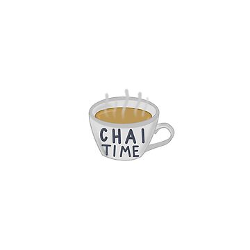 "Chai Time" Sticker for Sale by SDelta | Redbubble