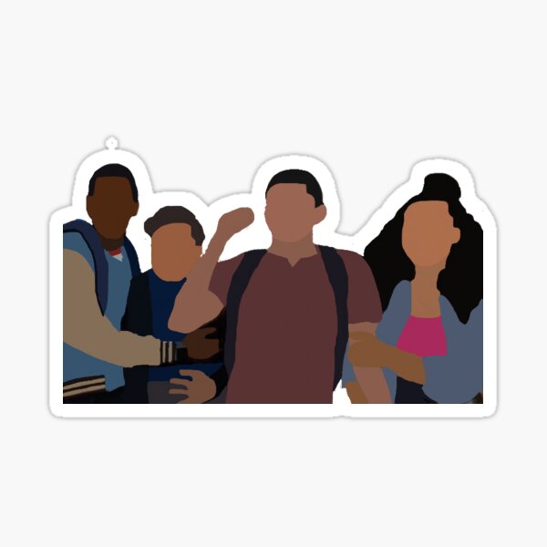 "On My Block Characters Digital Art" Sticker for Sale by Egill1 | Redbubble
