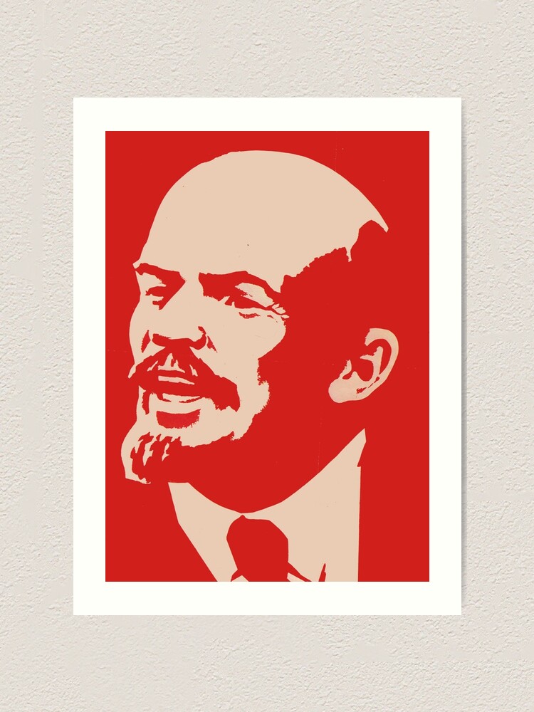 "Lenin communist red poster soviet union propaganda " Art Print by ...