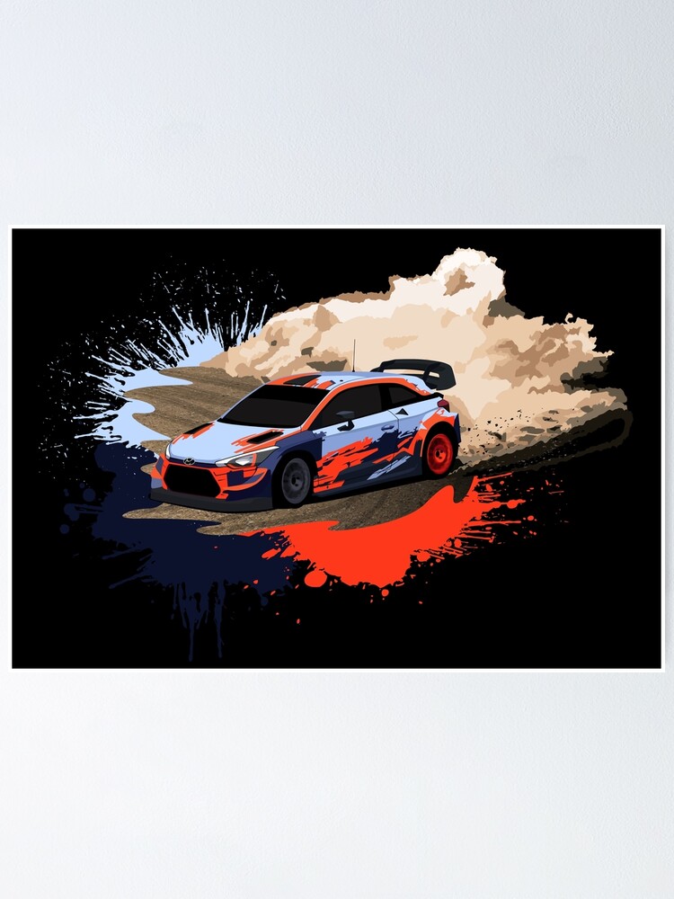 "i20 WRC" Poster von AutomotiveArt | Redbubble