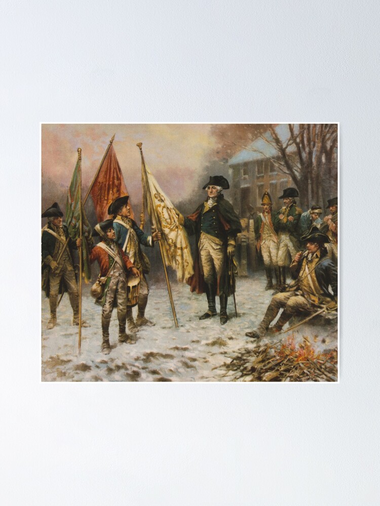 "Washington Inspecting The Captured Colors After The Battle Of Trenton ...