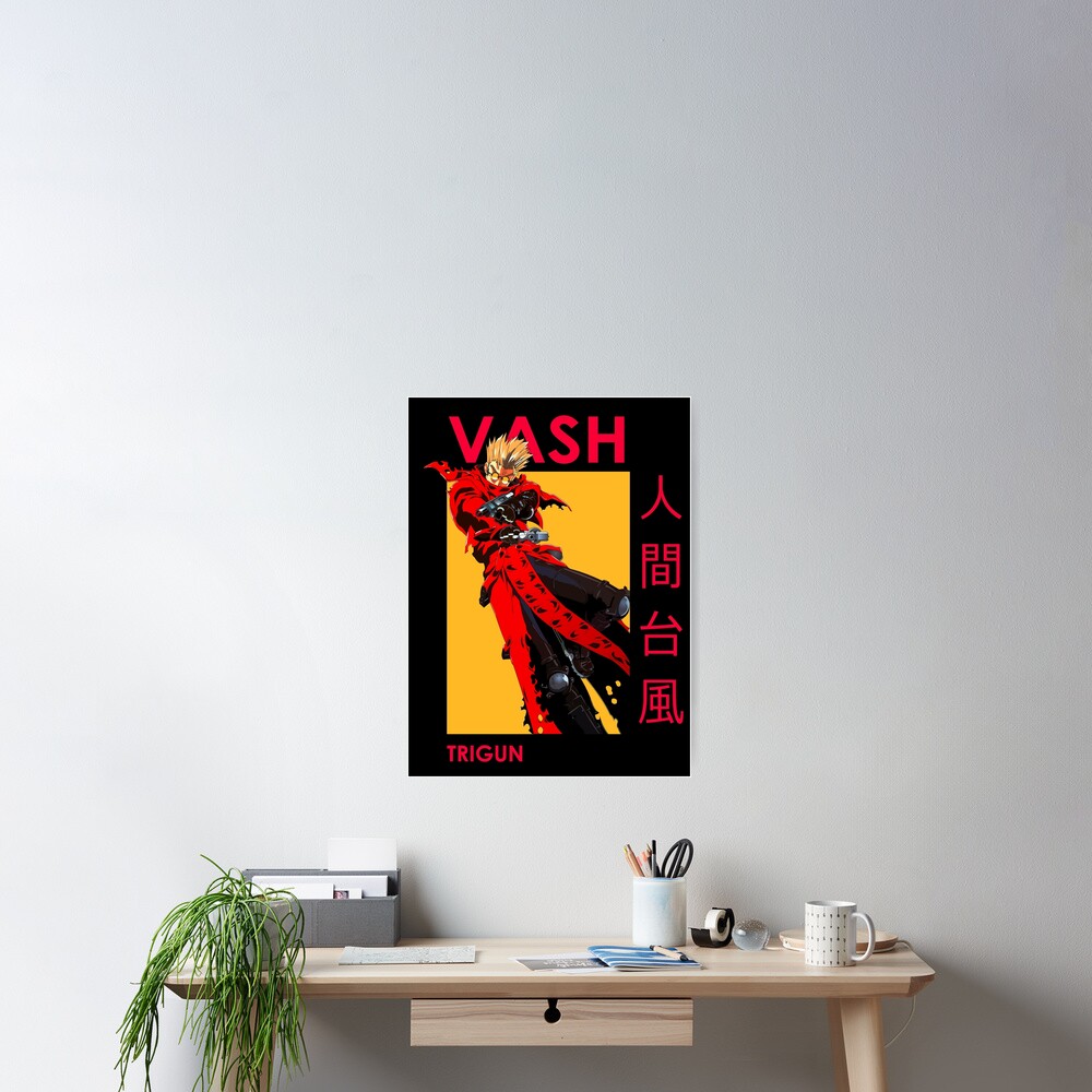 "Trigun Vash the Stampede Dual Wield Anime" Poster for Sale by kino-san ...