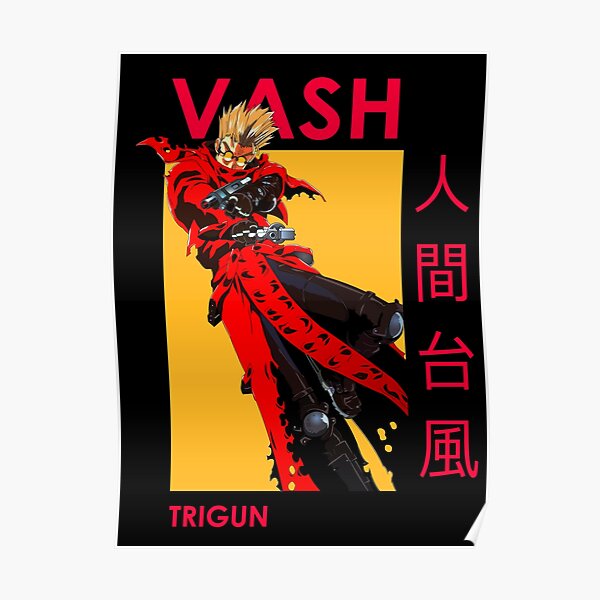 "Trigun Vash the Stampede Dual Wield Anime" Poster for Sale by kino-san ...