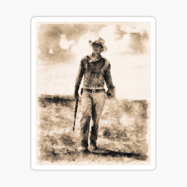 "John Wayne" Sticker for Sale by ryanrad7 | Redbubble