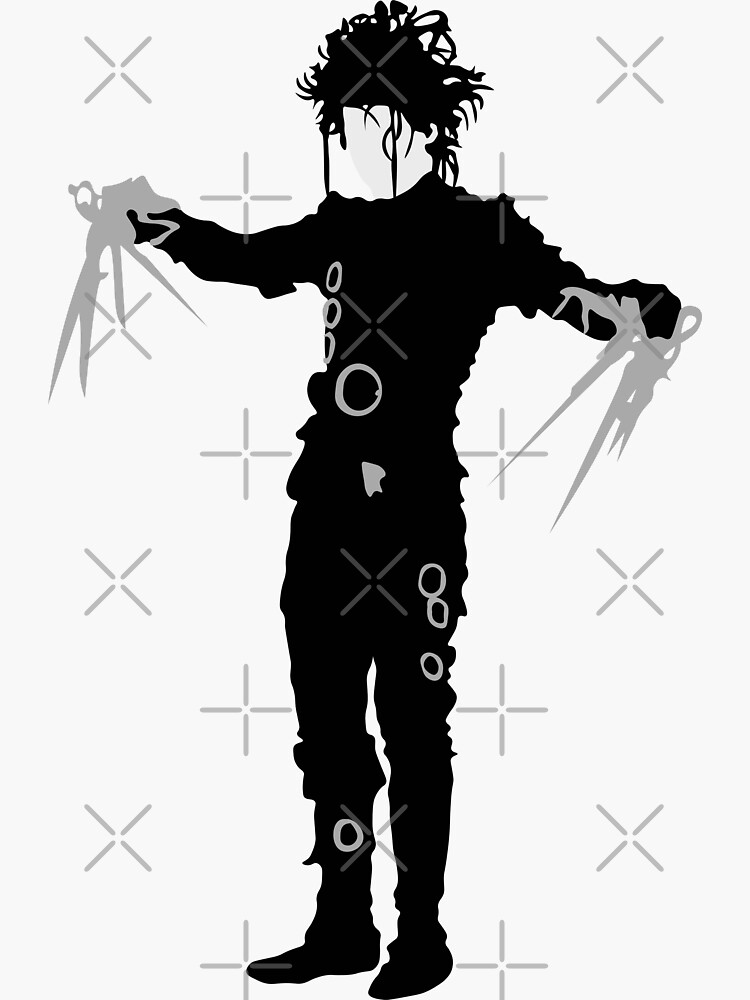 "Edward Scissorhands" Sticker for Sale by FutureSpace | Redbubble