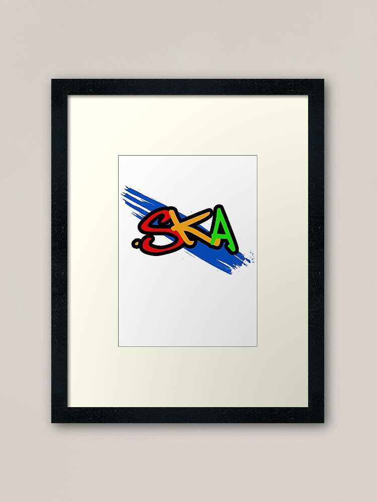 "Ska Graffiti Style (1)" Framed Art Print for Sale by artguy24 | Redbubble