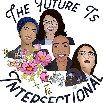 "The Future Is Intersectional" Sticker for Sale by fabfeminist | Redbubble