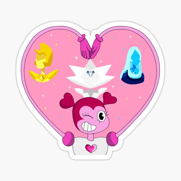 "Spinel and the Diamonds" Sticker for Sale by Snoozy-Shark | Redbubble