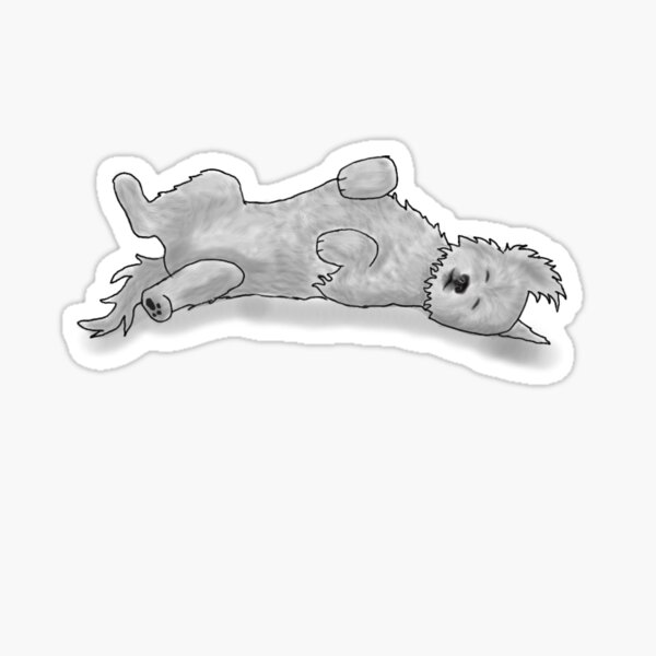 "Sleeping Puppy" Sticker for Sale by CreatorsArk | Redbubble