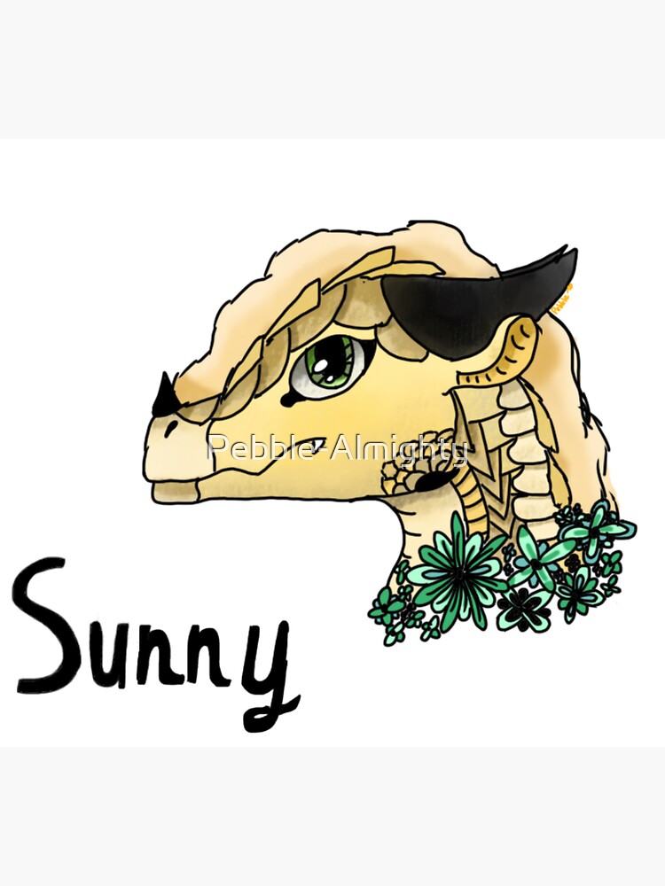 "Sunny! (WOF)" Sticker for Sale by Pebble-Almighty | Redbubble
