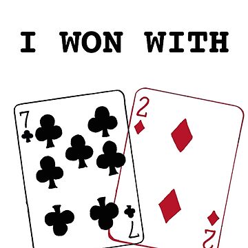 "Seven Two Offsuit" Sticker for Sale by mahoke | Redbubble