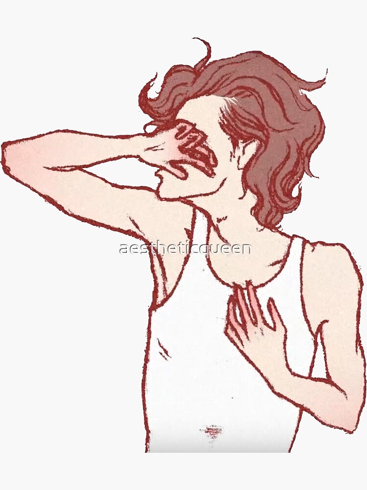 "The Cut That Always Bleeds" Sticker for Sale by aestheticqueen | Redbubble