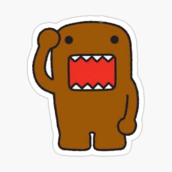 "Domo " Sticker for Sale by Janna Kate Napilot | Redbubble
