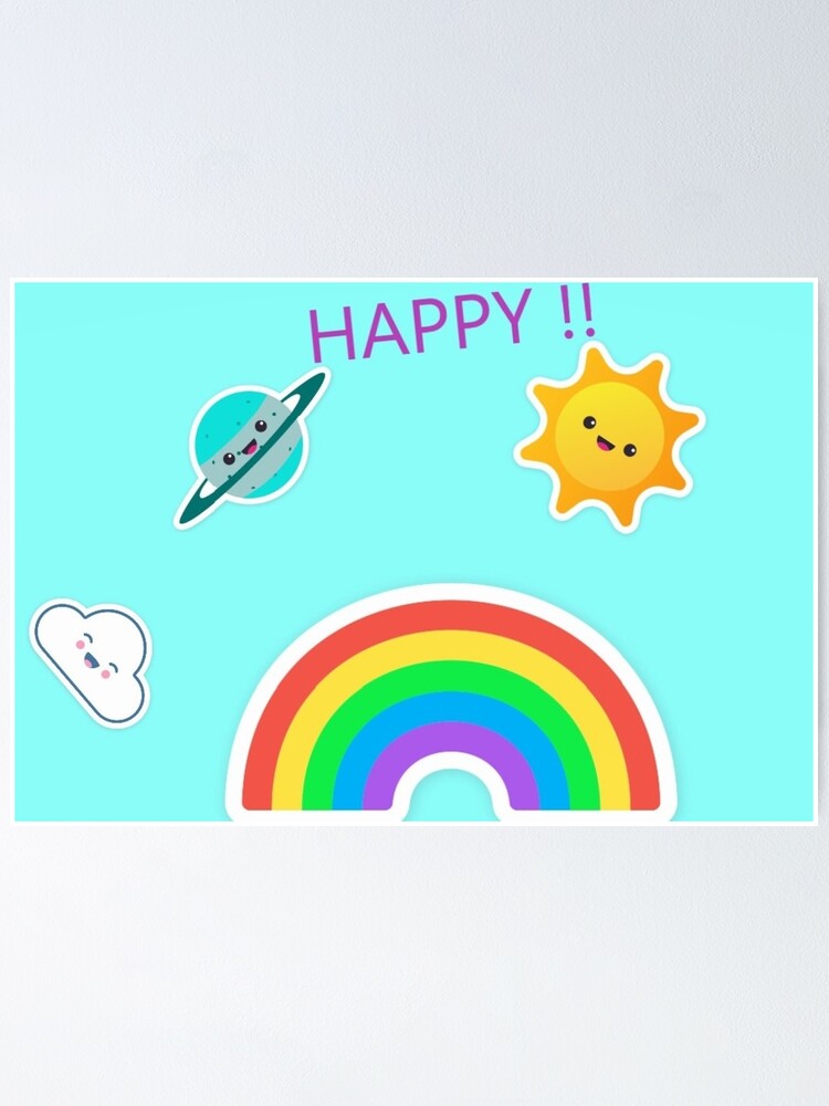 "Happy weather" Poster by Maximilan | Redbubble