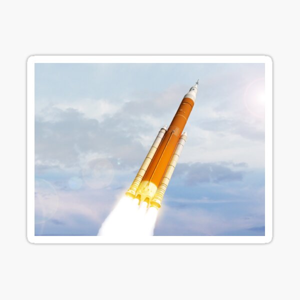 "SLS rocket launch" Sticker by Star-Citizen | Redbubble