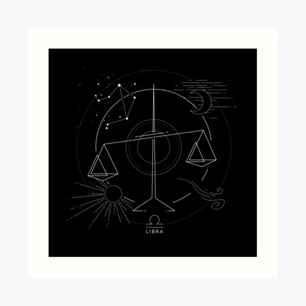 Minimalist Libra Art Prints | Redbubble