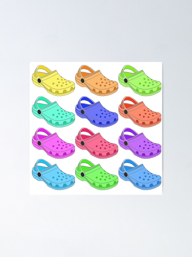 "Crocs" Poster for Sale by Jooorrrdddaan | Redbubble