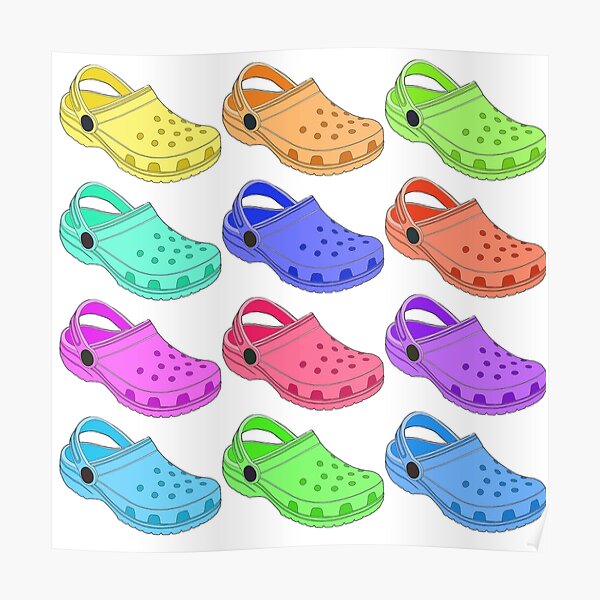 "Crocs" Poster for Sale by Jooorrrdddaan | Redbubble