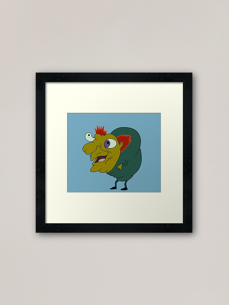 "Hunchback - Courage the Cowardly Dog " Framed Art Print for Sale by ...