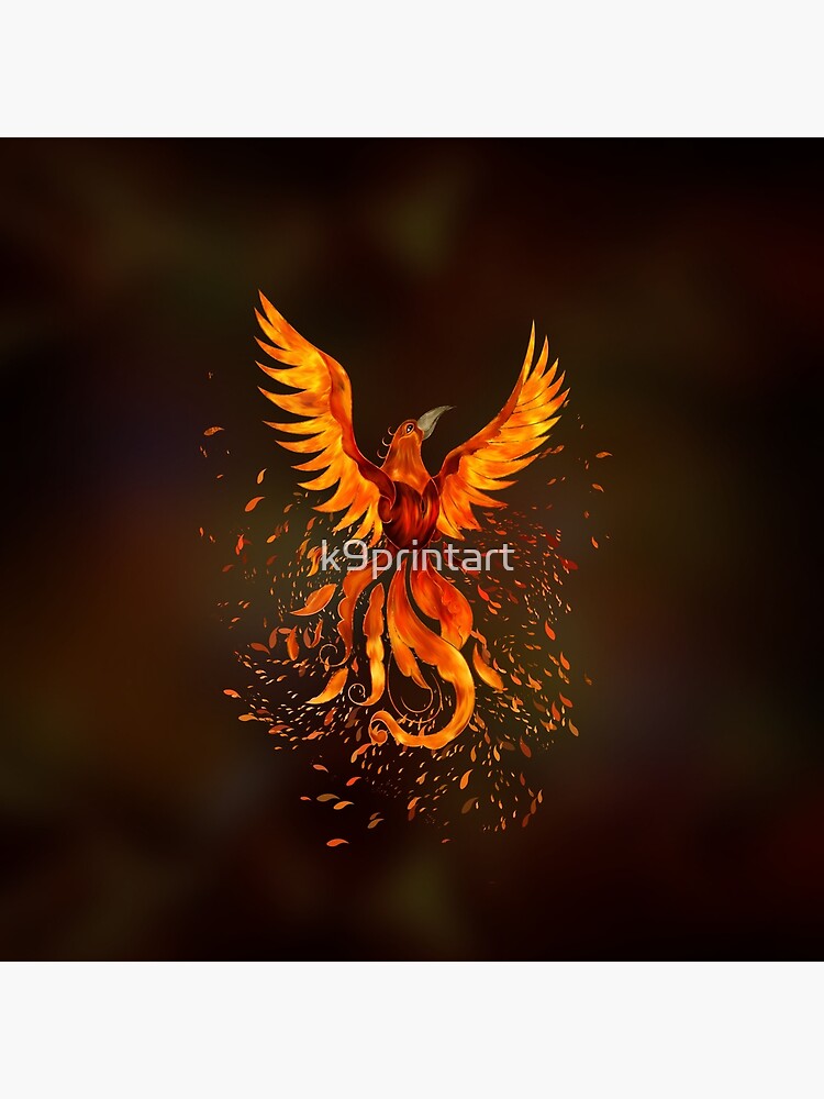 "Rising Phoenix Bird " Poster for Sale by k9printart | Redbubble