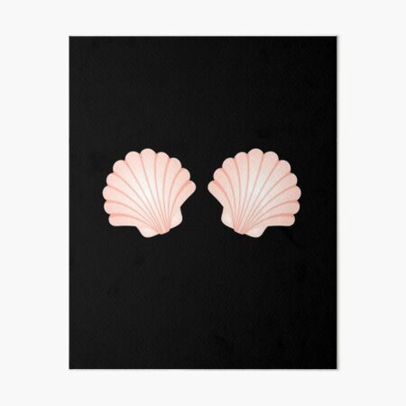 "Pink Shells Bikini Beach Bra Costume Carnival Mardi Gras" Art Board ...