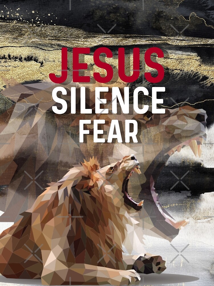 "Jesus Silence Fear" Poster for Sale by MJDezigns | Redbubble